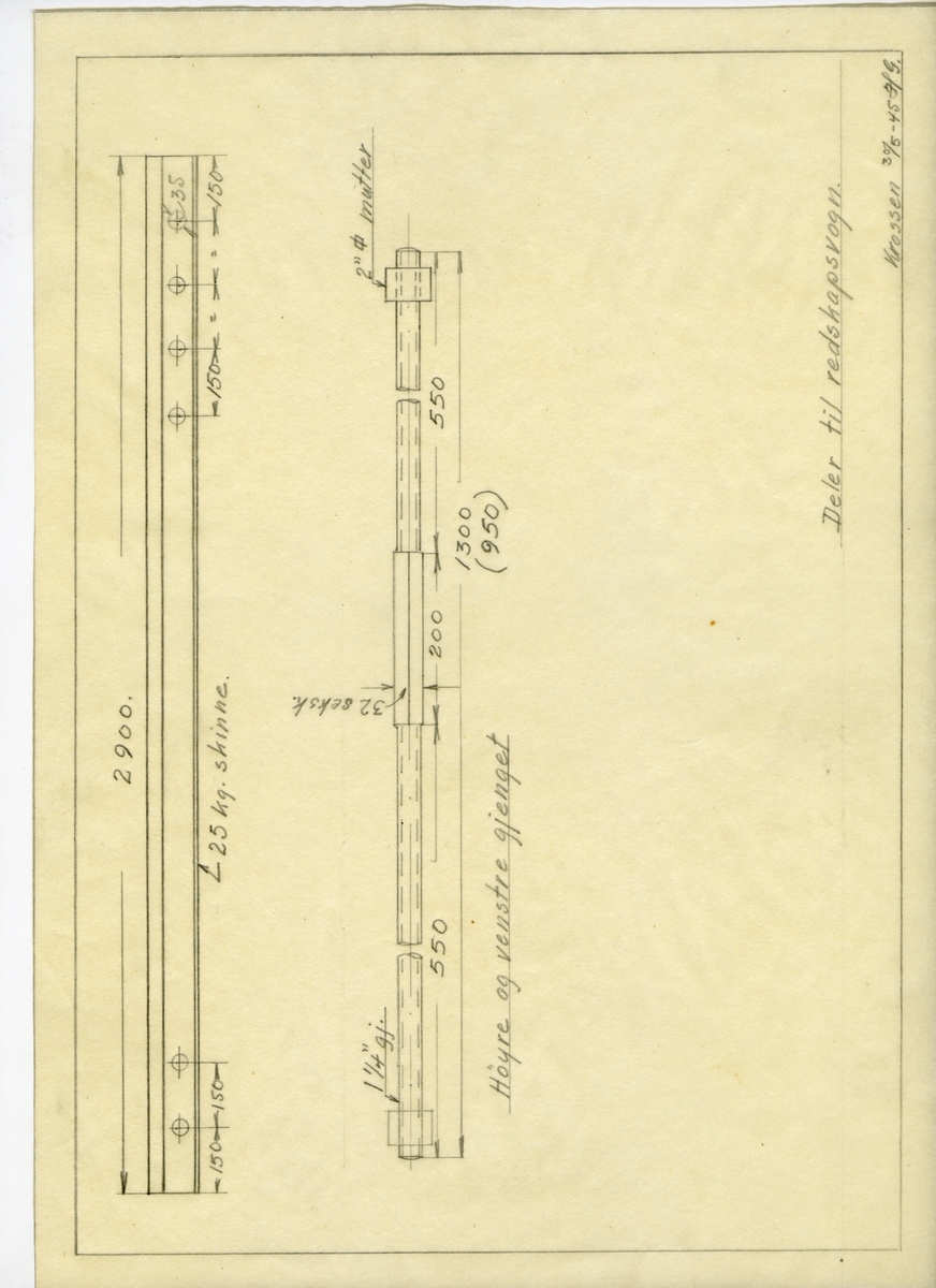 Arbeidstegning - Vest-Agder-museet / DigitaltMuseum