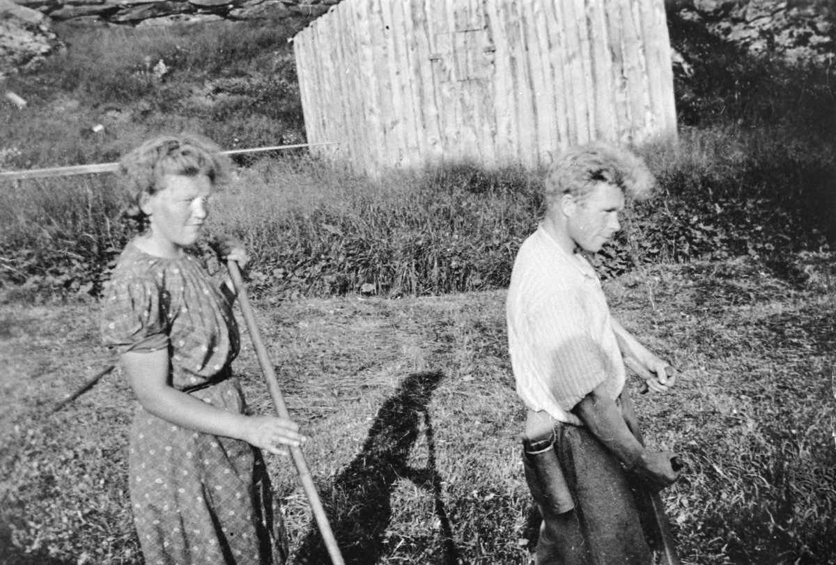 Anna Brekke og Harald Høgholm på Nyastøl, Løyning - Kraftmuseet ...