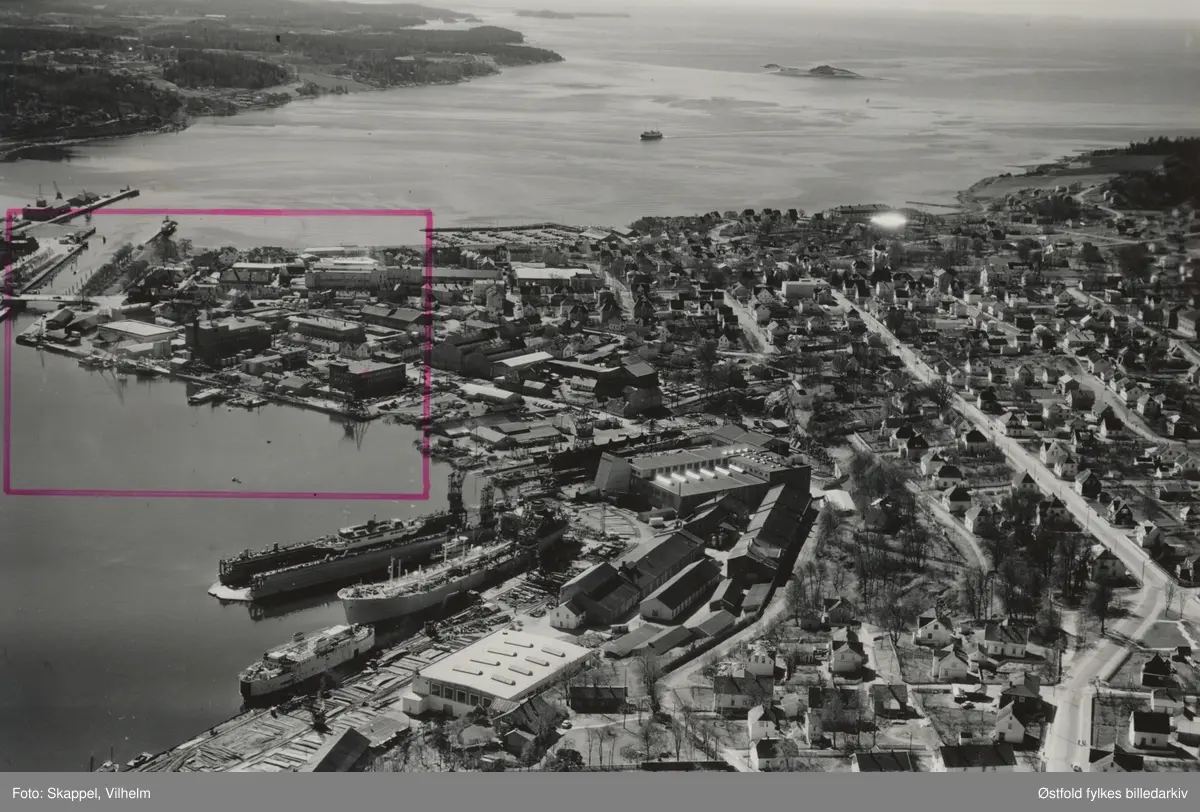 Flyfoto fra Moss kommune i Østfold - Widerøe's Flyveselskap A/S ...