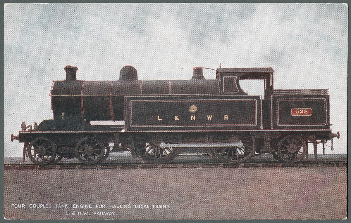 Ånglok, London & North Western Railway Company. LNWR 528 ...