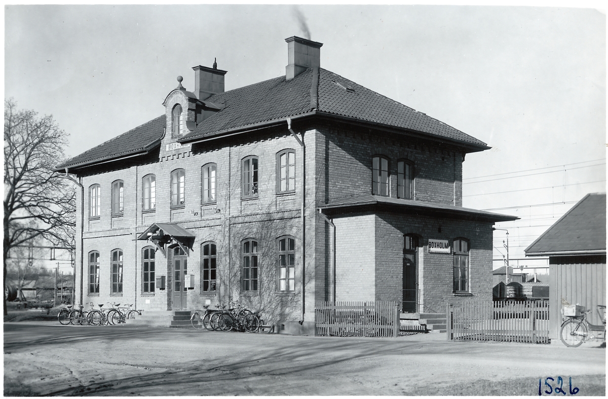 Boxholms station. - Järnvägsmuseet / DigitaltMuseum