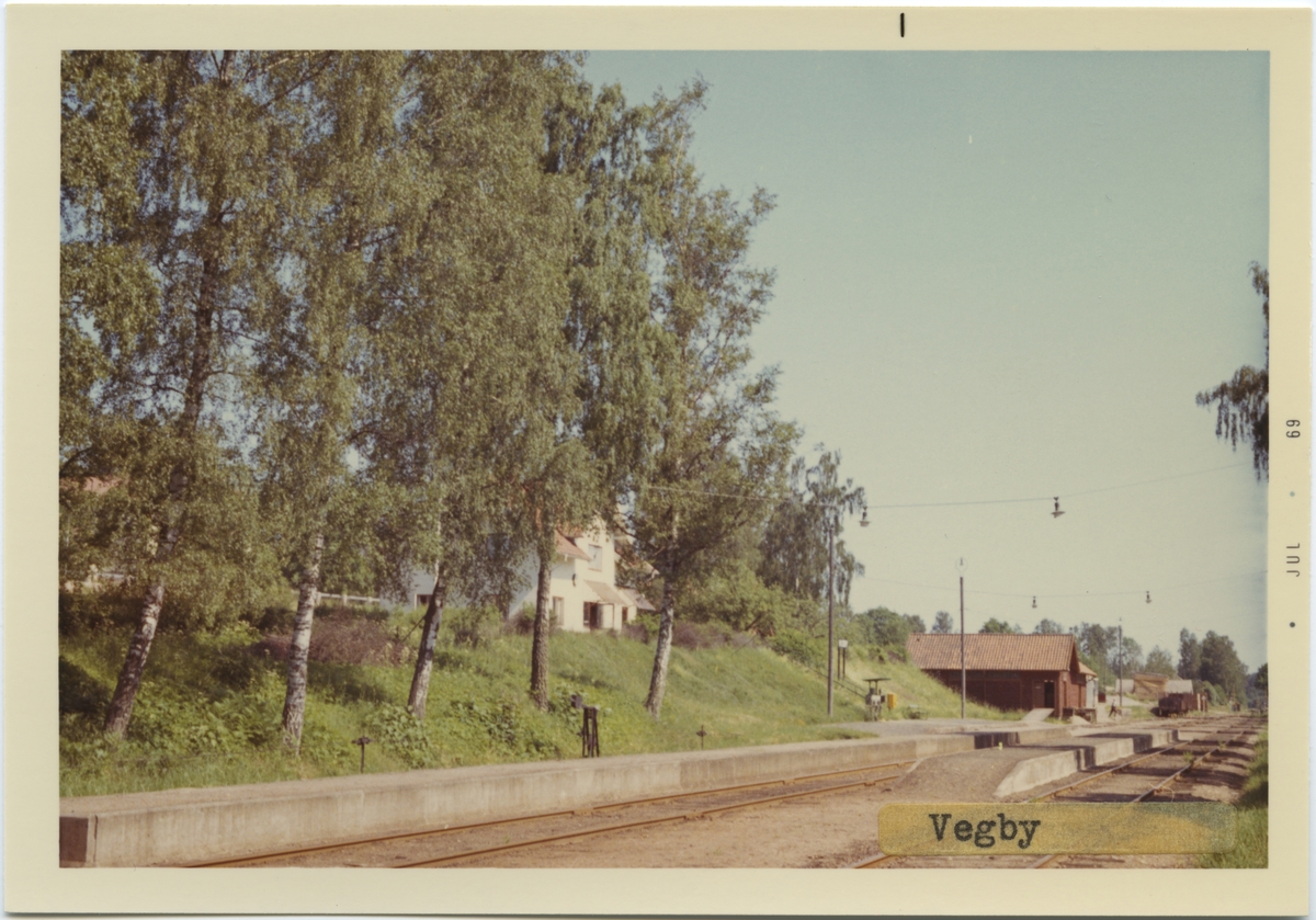 Vy över Verby Station. - Järnvägsmuseet / DigitaltMuseum