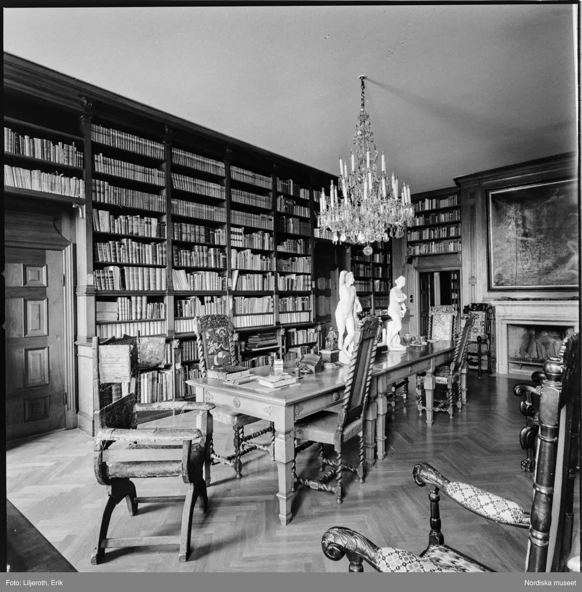 Ericsbergs slott, interiör, Stora Malms socken, Södermanland ...