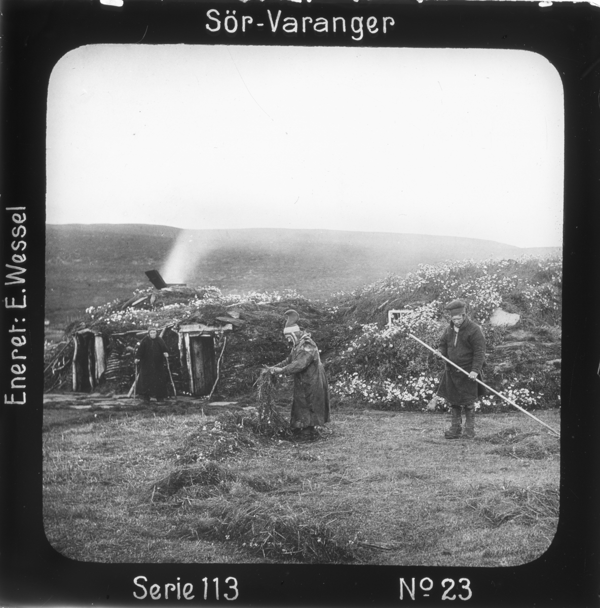 Samisk torvgamme, Vestre Jakobselv/Ánnejohka, Vadsø, Finnmark. Maja ...