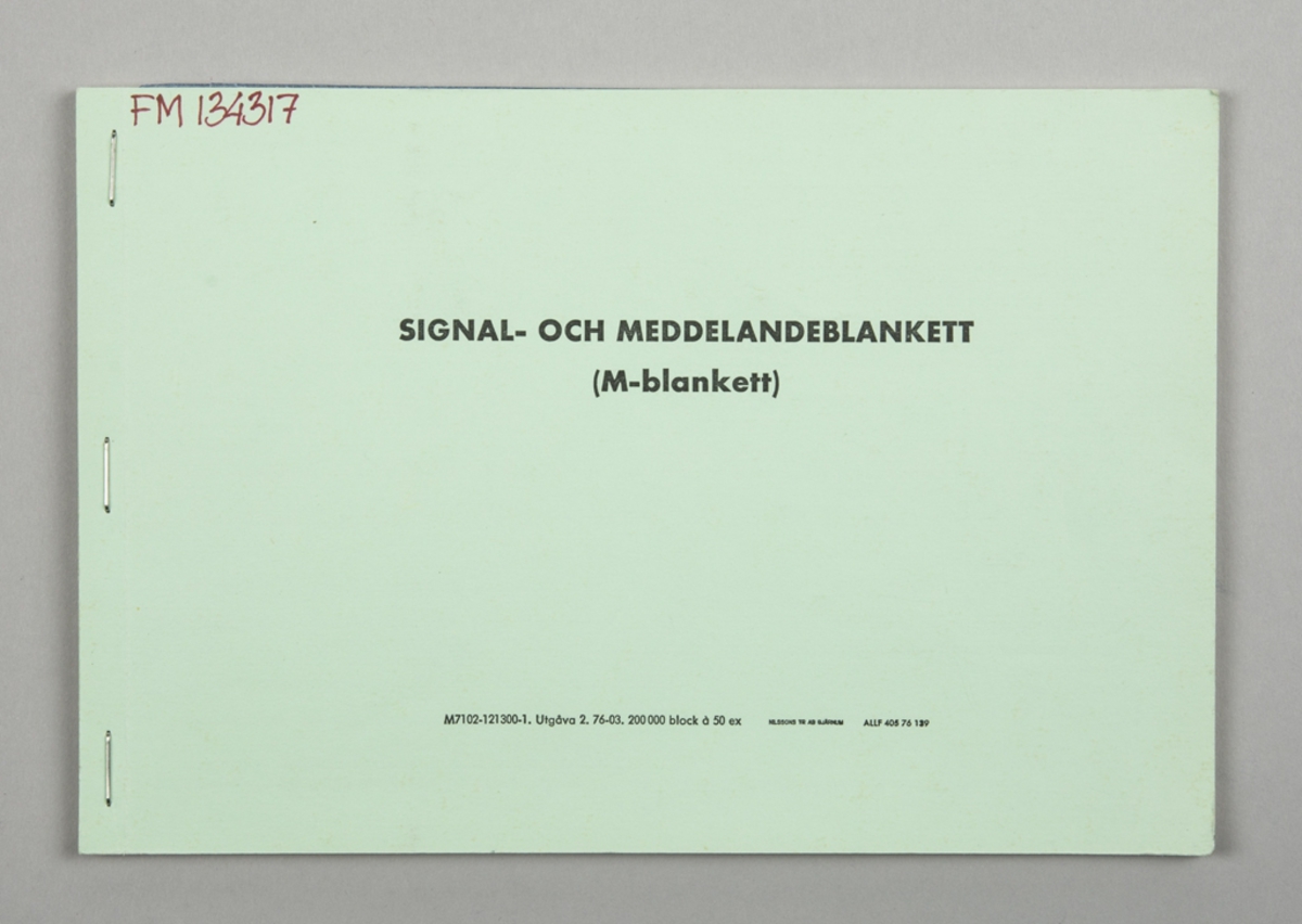 Blankett - Flygvapenmuseum / DigitaltMuseum