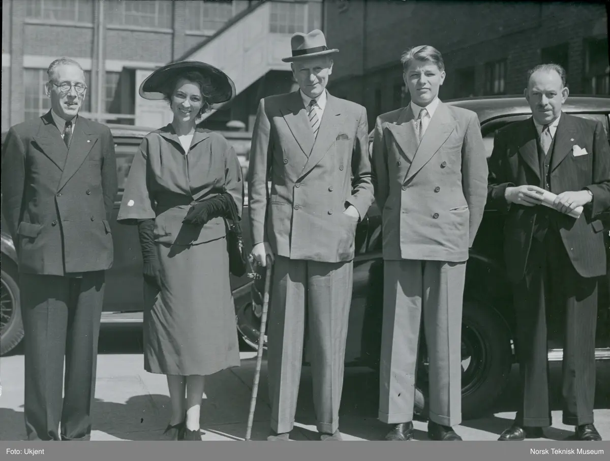 Ambassadør Prebensen og frue - Norsk Teknisk Museum / DigitaltMuseum