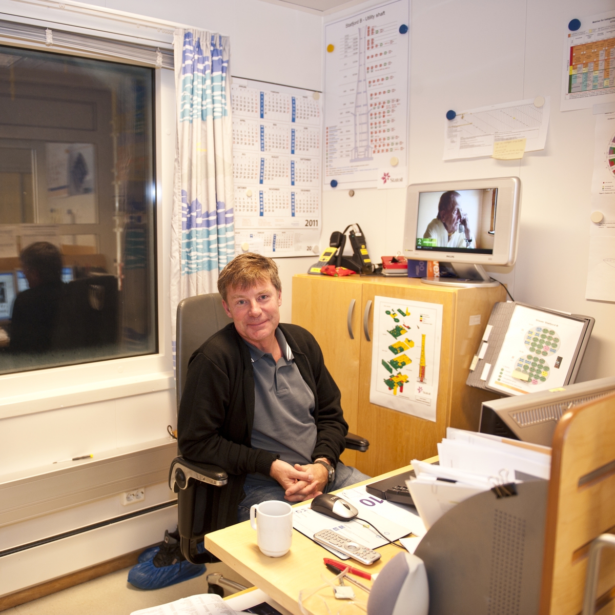 Her sitter Robert Wilhelmsen, sikkerhetslederen på Statfjord B. - Norsk ...