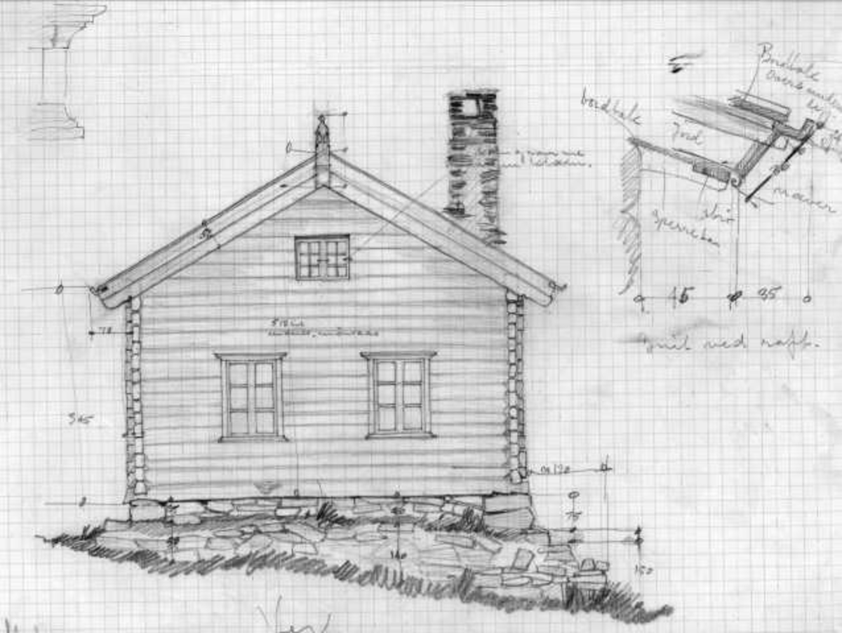 Tegning - Norsk Folkemuseum / DigitaltMuseum